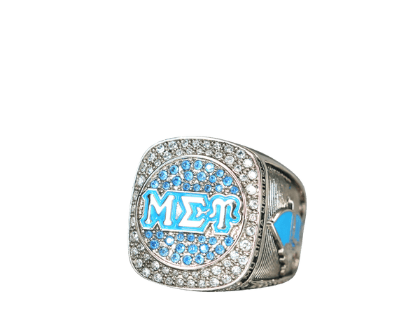 Official Mu Sigma Upsilon Sorority Ring (ΜΣΥ) - Silver – fratrings