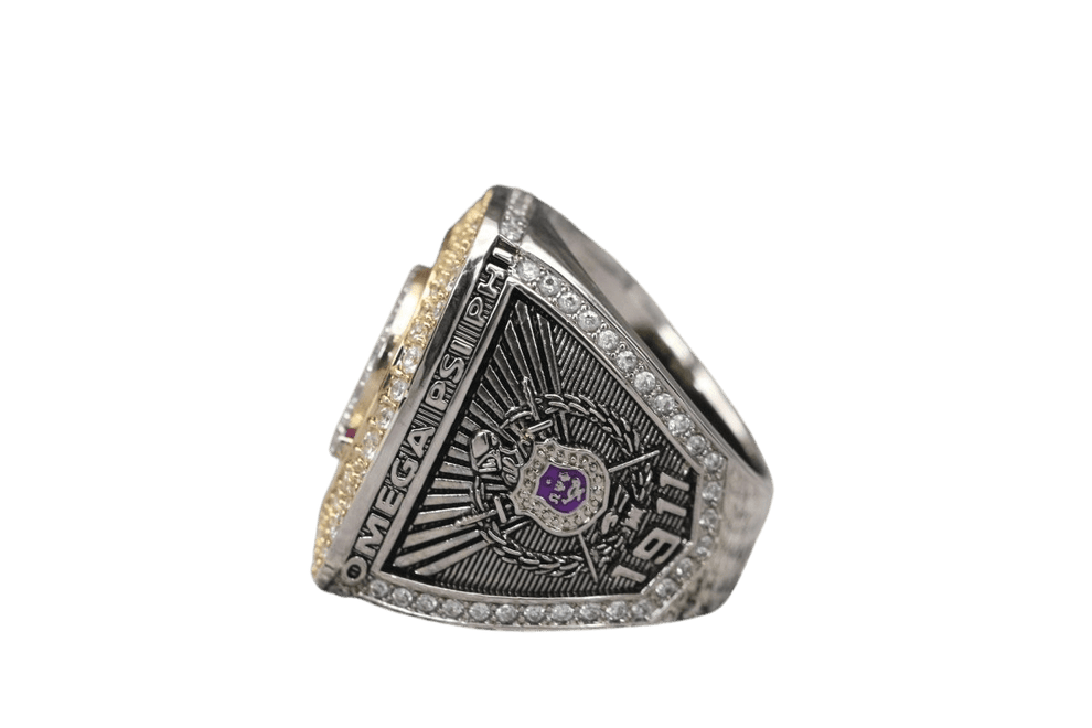 Official Omega Psi Phi Ring, Dual-Finish Series – fratrings