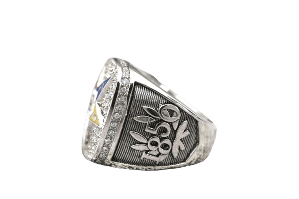 Order Of The Eastern Star Fraternity Ring (OES) - Shine Series, Silver ...