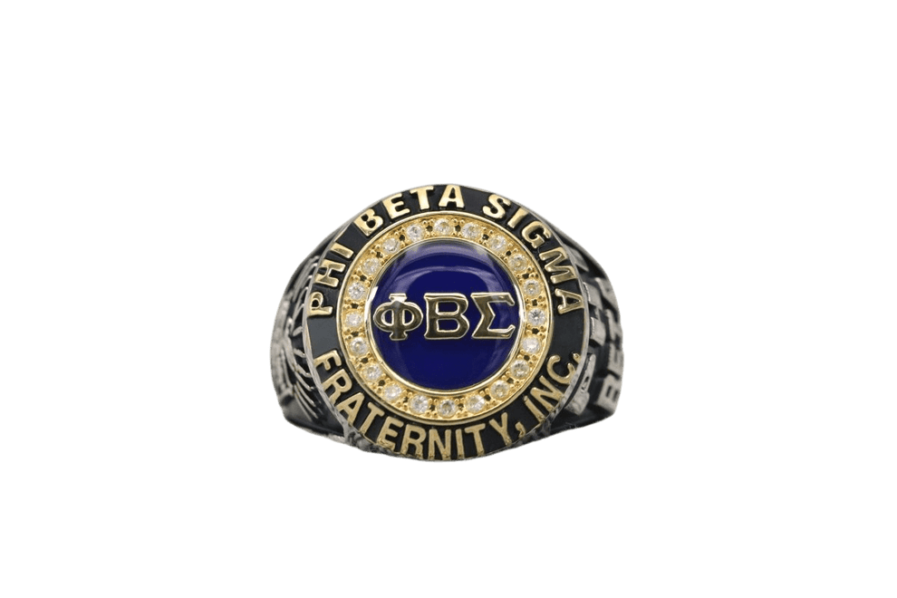 Phi Beta Sigma Fraternity Ring (ΦΒΣ) - Classic Man Series, Dual Finish ...