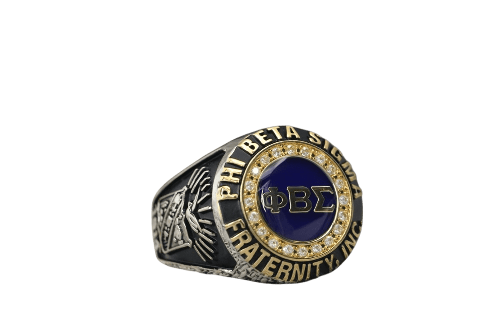 Phi Beta Sigma Fraternity Ring (ΦΒΣ) - Classic Man Series, Dual Finish ...
