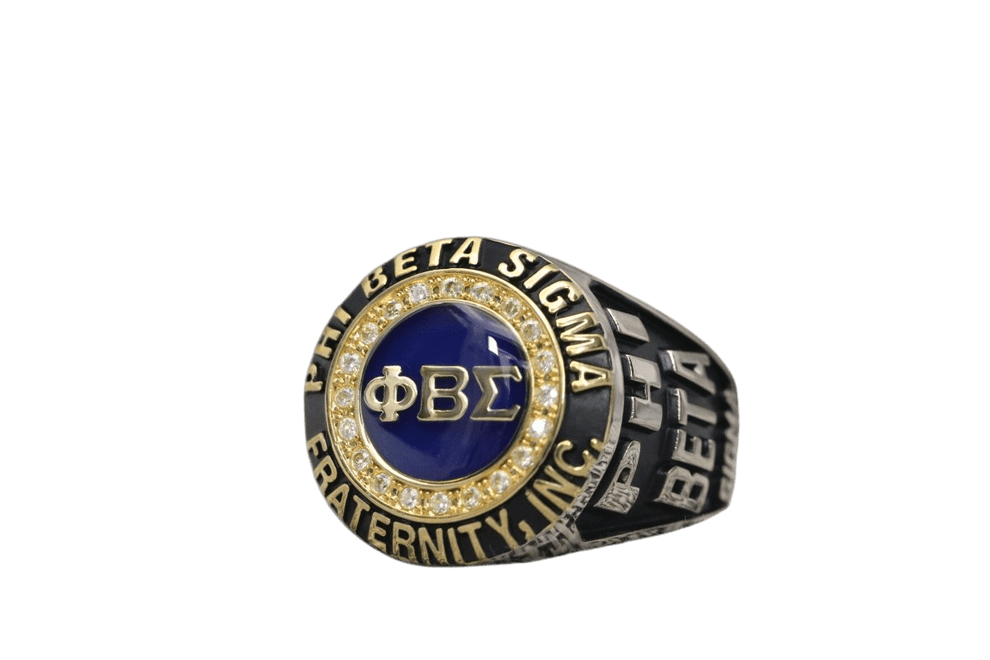 Phi Beta Sigma Fraternity Ring (ΦΒΣ) - Classic Man Series, Dual Finish ...