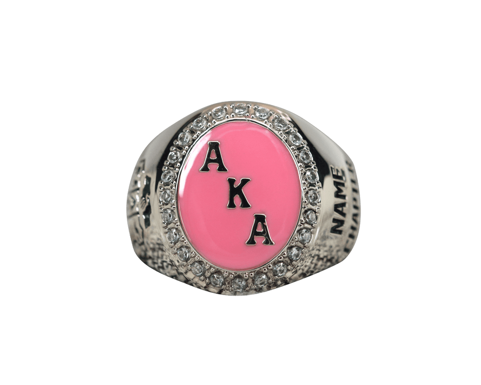 Alpha Kappa Alpha Sorority Ring (AKA) - Flower Series, Silver – fratrings
