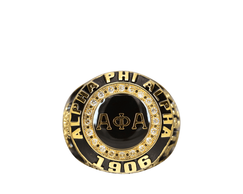Alpha Phi Alpha Fraternity Ring (ΑΦΑ) - Classic Man Series, Yellow Gol ...