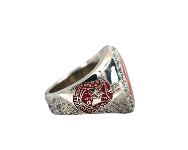 Delta Sigma Theta Sorority Ring (ΔΣΘ) - Flower Series, Silver – fratrings