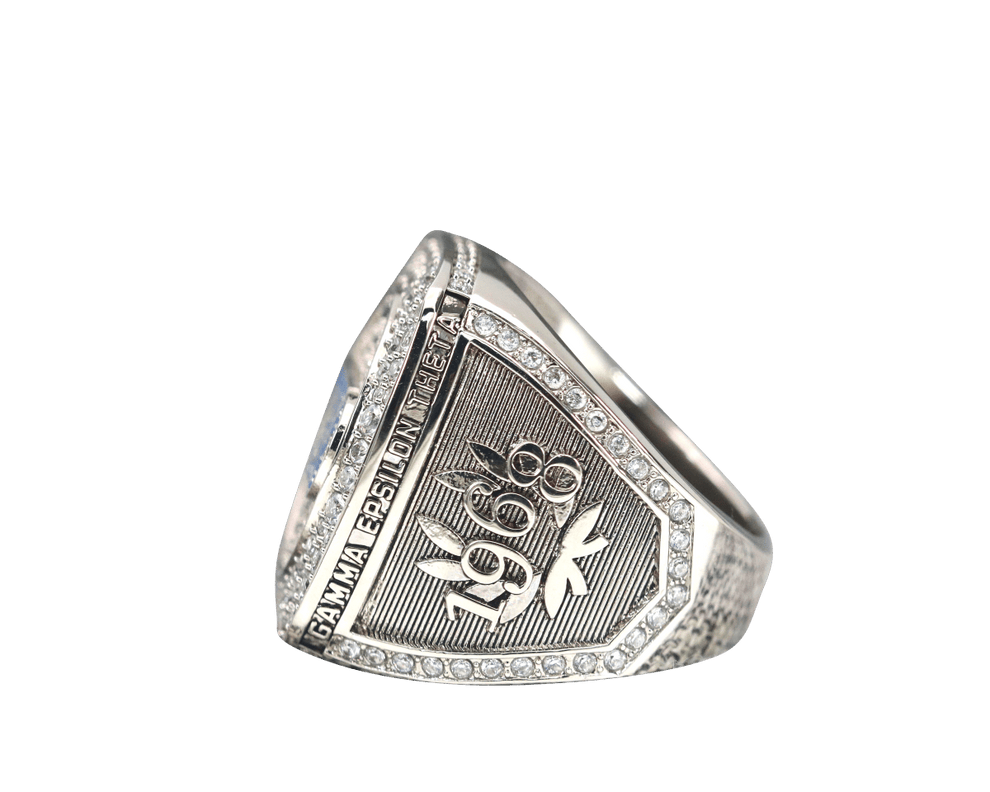 Official Gamma Epsilon Theta Ring - Silver – fratrings