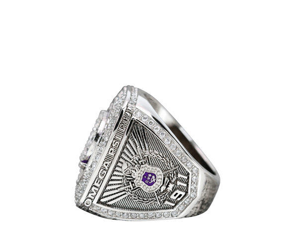 Official Omega Psi Phi Ring, Silver Series – fratrings