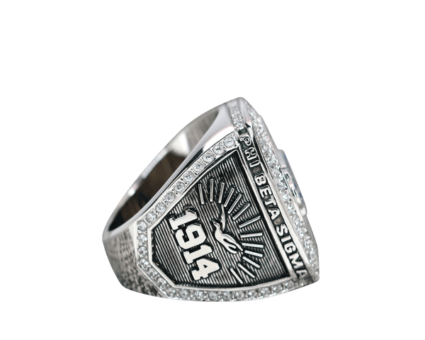 Official Phi Beta Sigma Ring - White Stones – fratrings