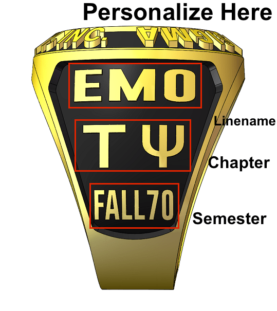 Phi Beta Sigma Classic Man Ring - Dual Finish – fratrings