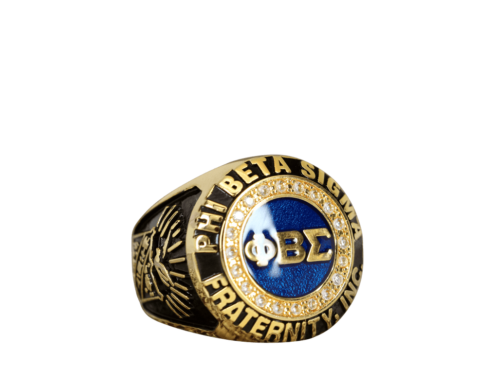 Phi Beta Sigma Fraternity Ring (ΦΒΣ) - Classic Man Series, Yellow Gold ...