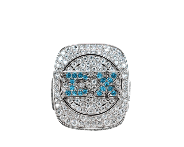 Sigma Chi Fraternity Ring (ΣΧ) - Shine Series, Silver – fratrings